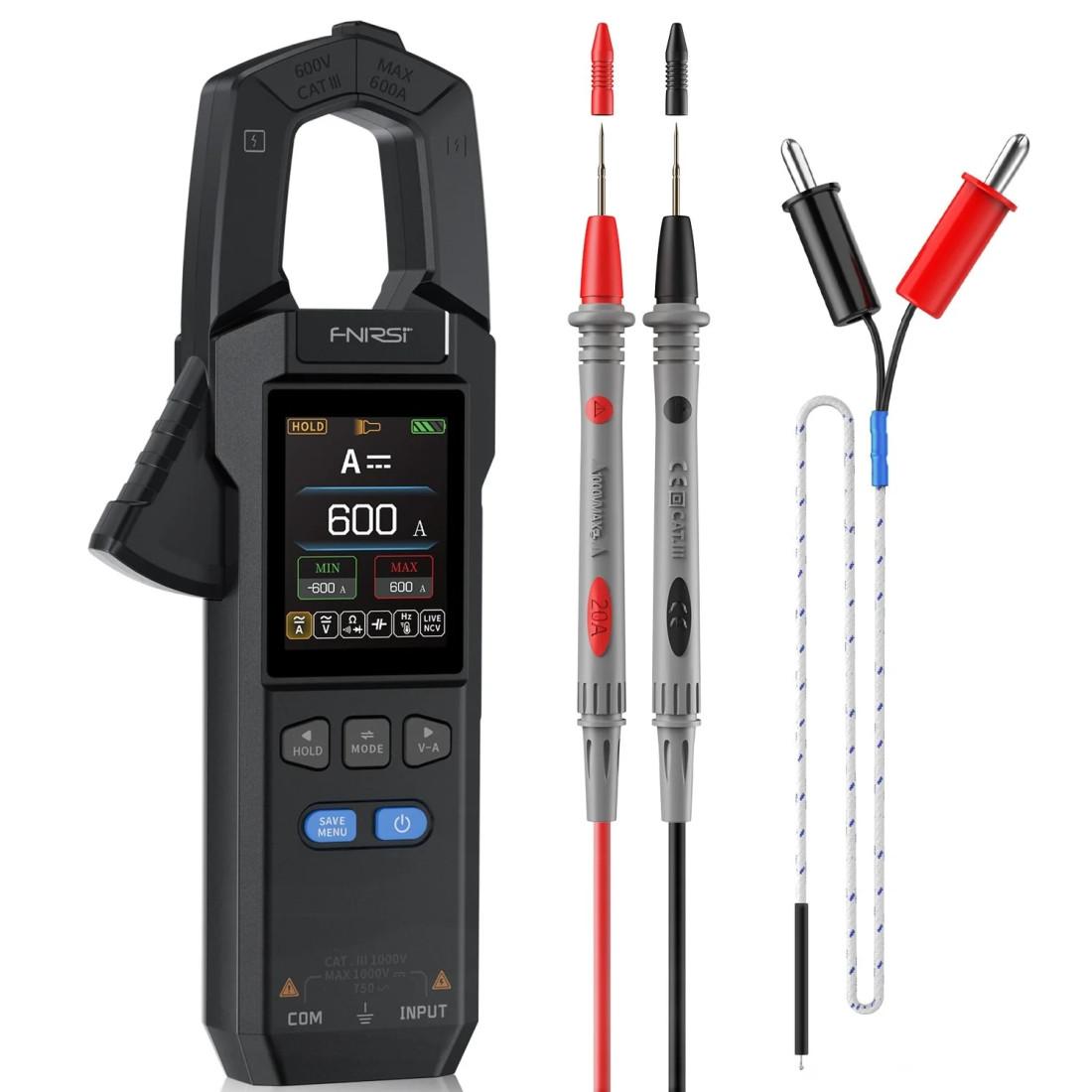 FNIRSI DMC-100 - digitální klešťový multimetr DC/AC