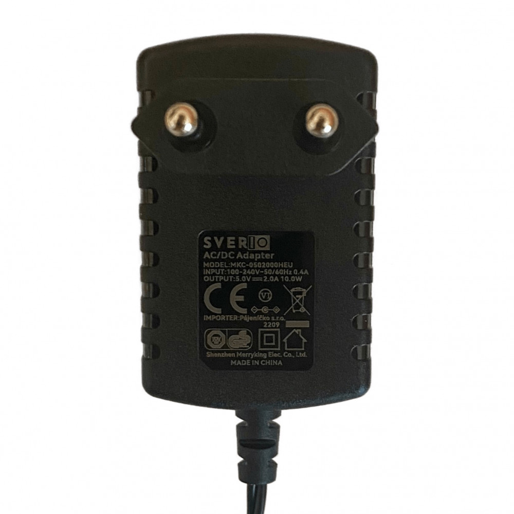 Napájecí stabilizovaný zdroj síťový SVERIO MKC-0502000HEU 10W 5V/2A