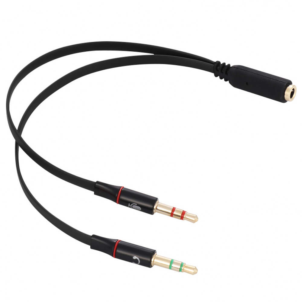 Audio redukce rozdělovač 3.5mm mikrofon sluchátka